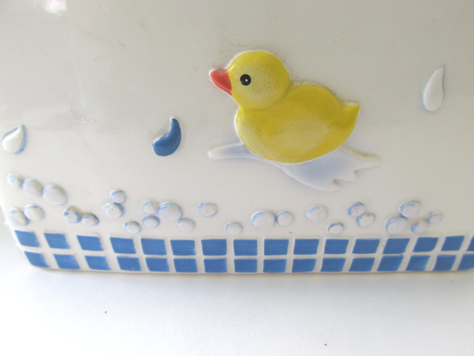Adorable Rubber Ducky Tissue Box Cover and Matching Tumbler Set Perfect ...