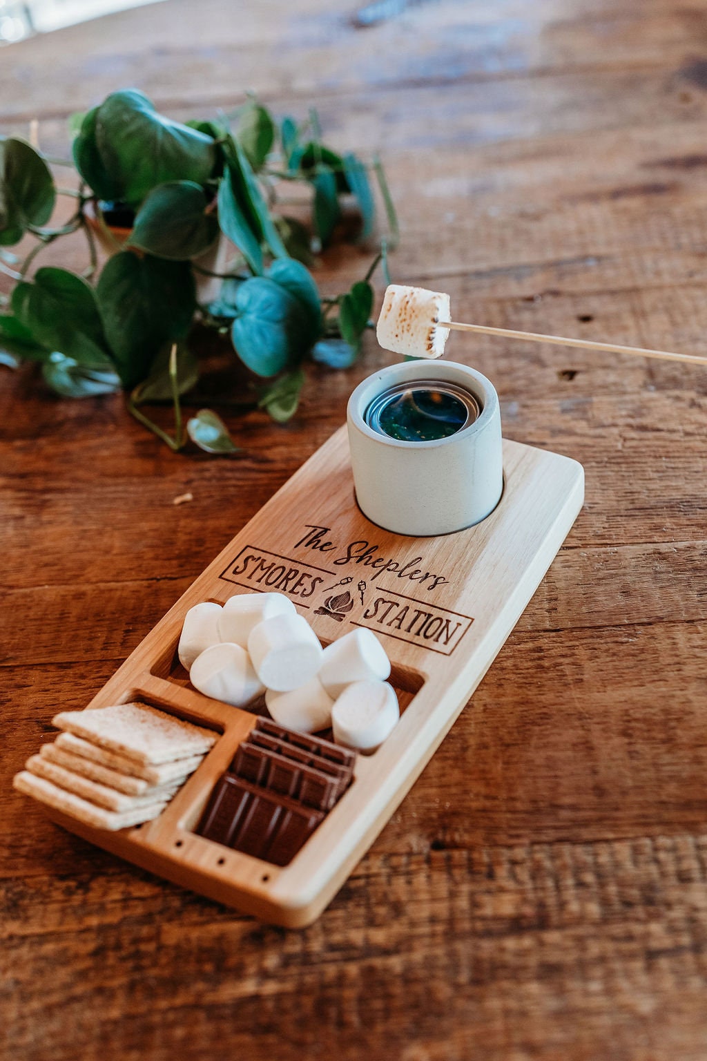 Handcrafted Hickory Smore Station/ Smore at Home Bar/ Smore | Etsy