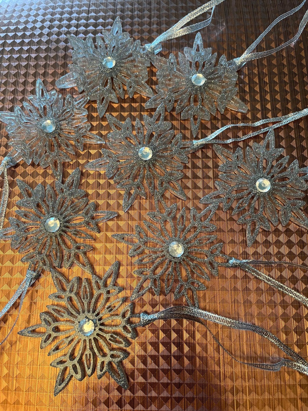 3.5" Translucent LACEY TREE ORNAMENTS #1-set of 8 - Etsy