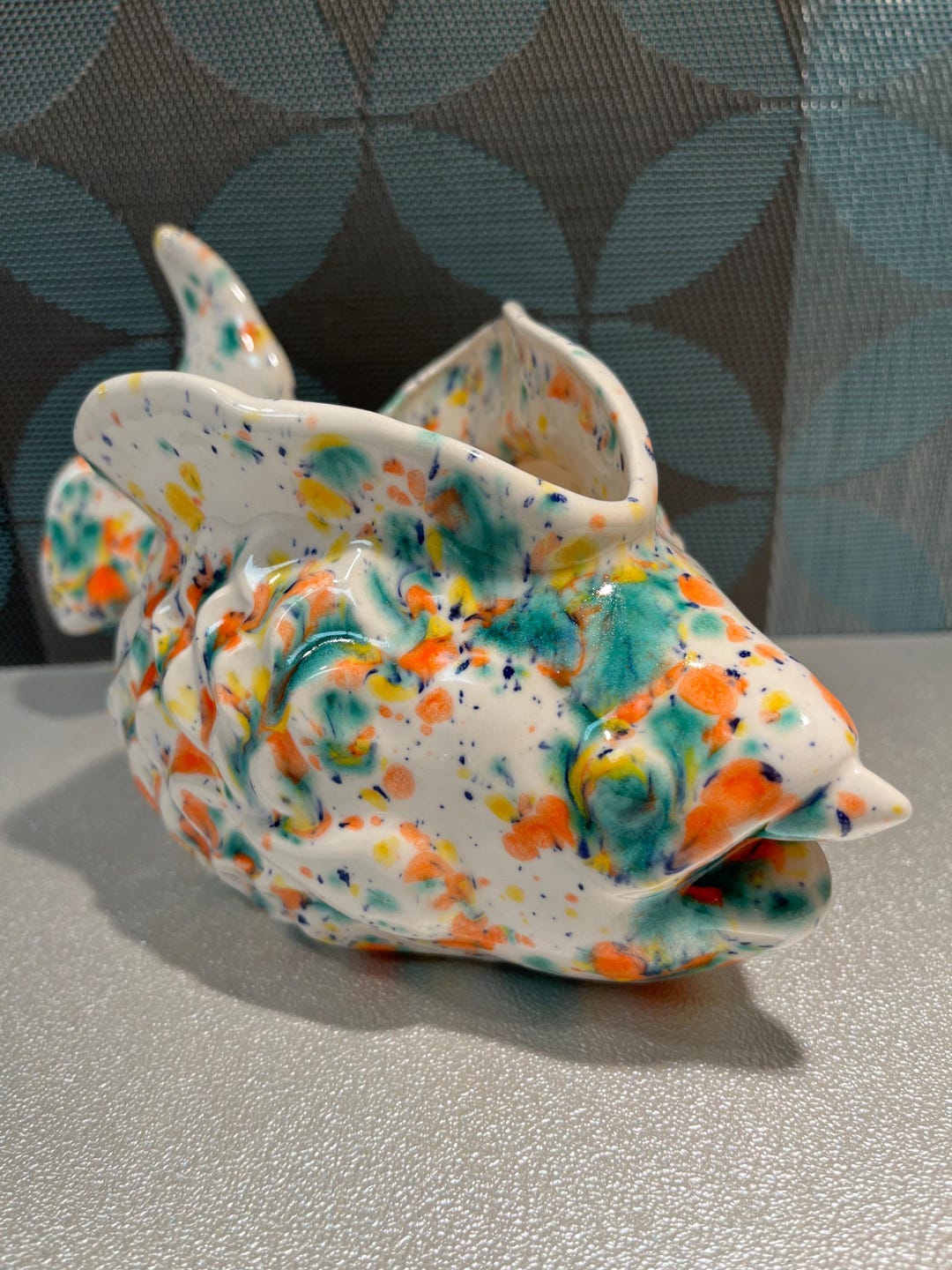 Ceramic FISH Planter-vintage Design - Etsy