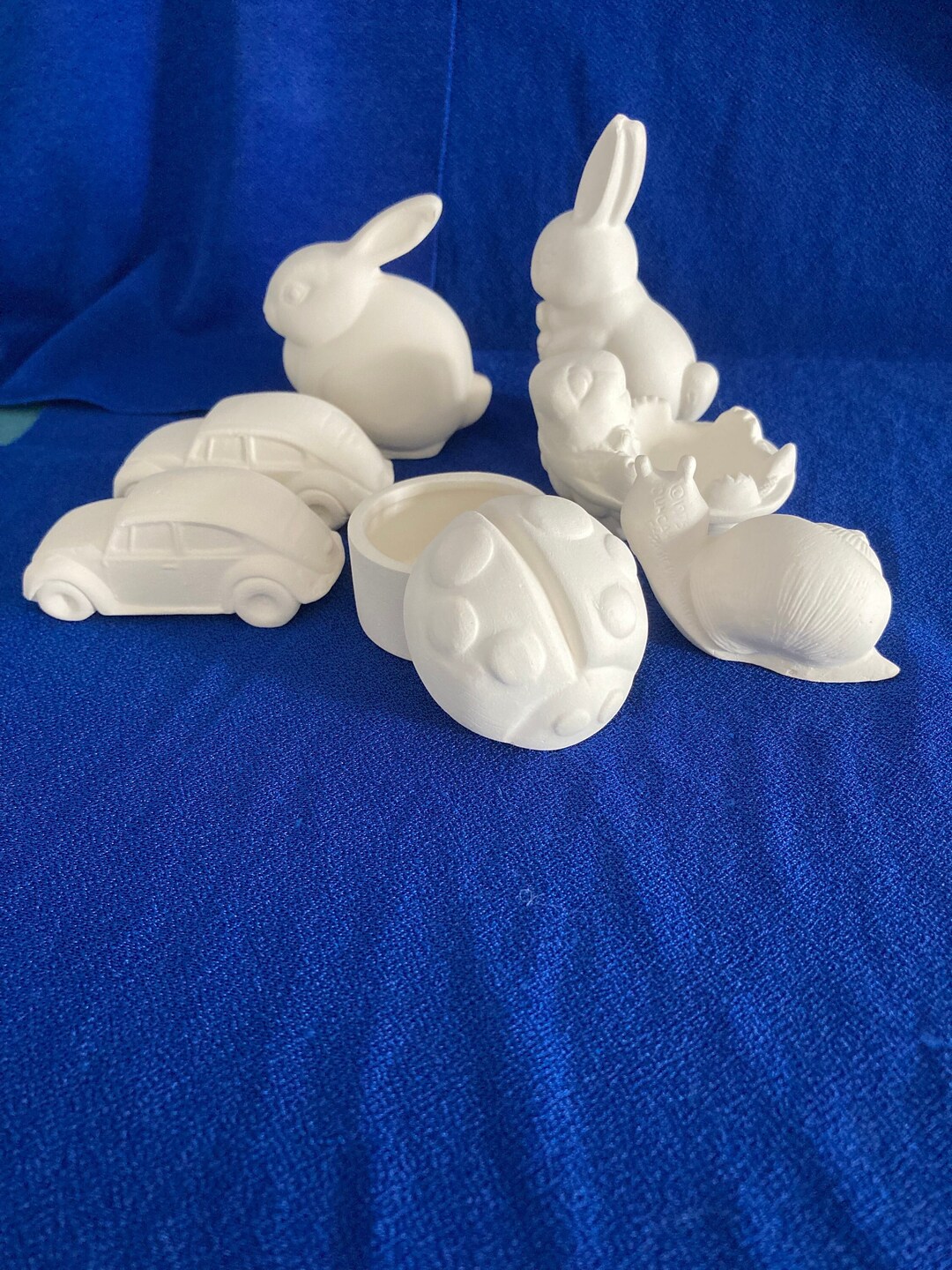 Ready to Paint-assorted Figurines-set of 7 - Etsy