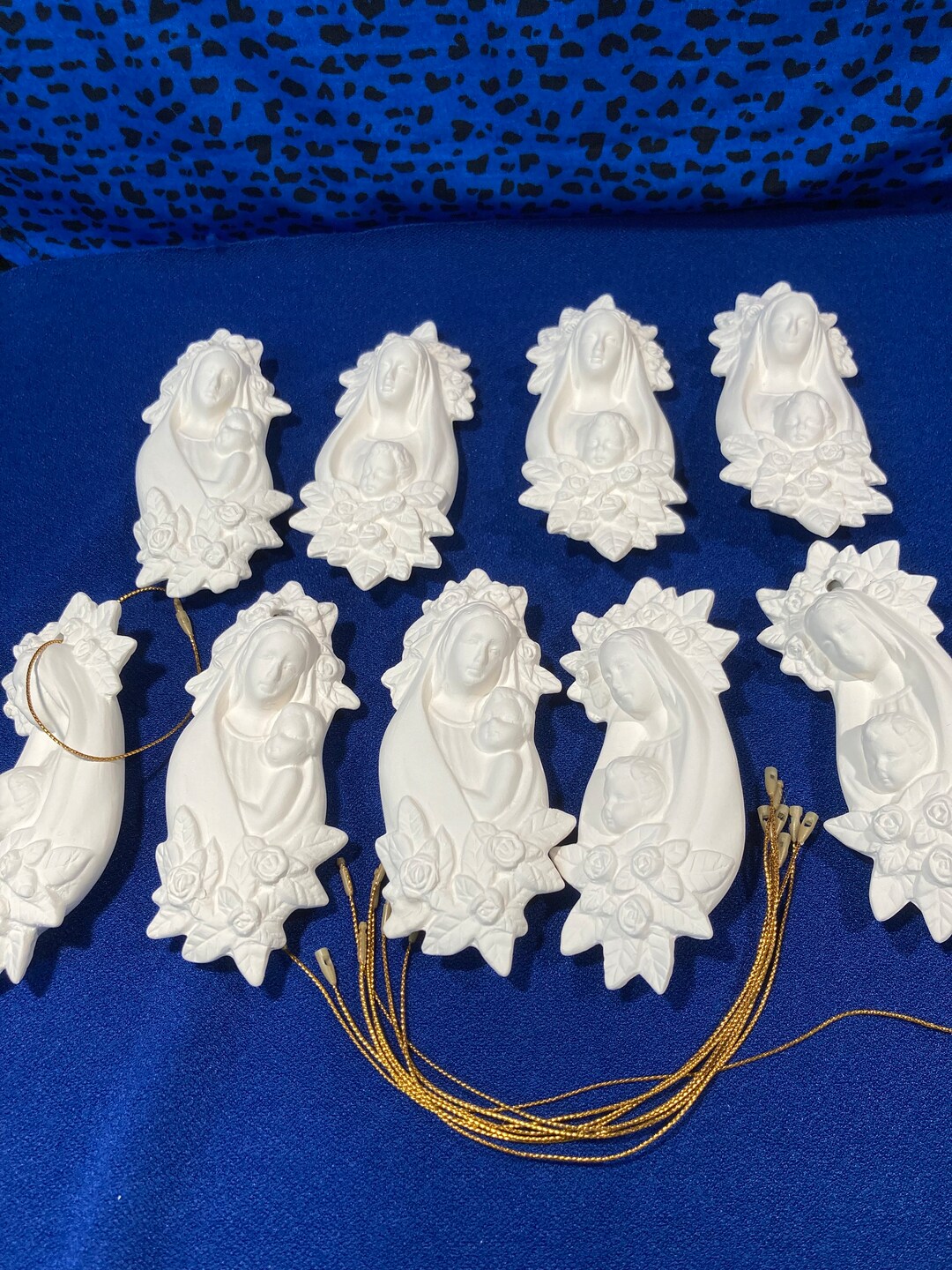 Ready to Paint-#2 CHRISTMAS Decorations-set of 9 - Etsy