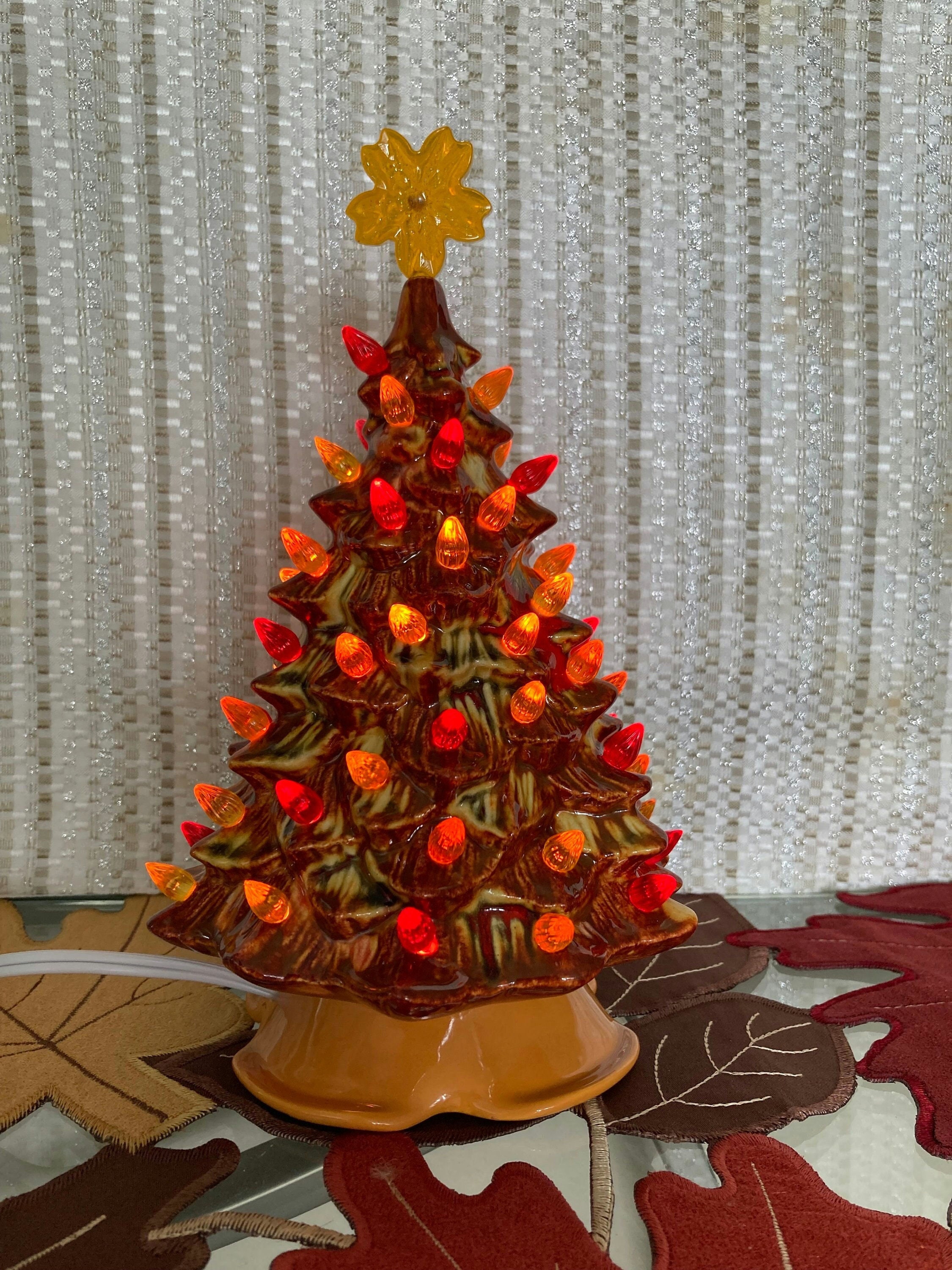 8" Ceramic FALL Tree - Etsy