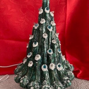 Mid Century Inspired Ceramic LAVA Tree-14.5"-with Snow - Etsy