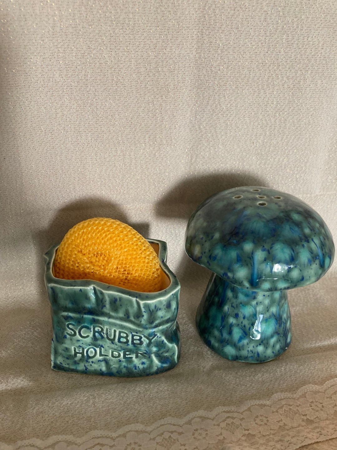 Ceramic Scrubby Holder/cleanser Shaker - Etsy