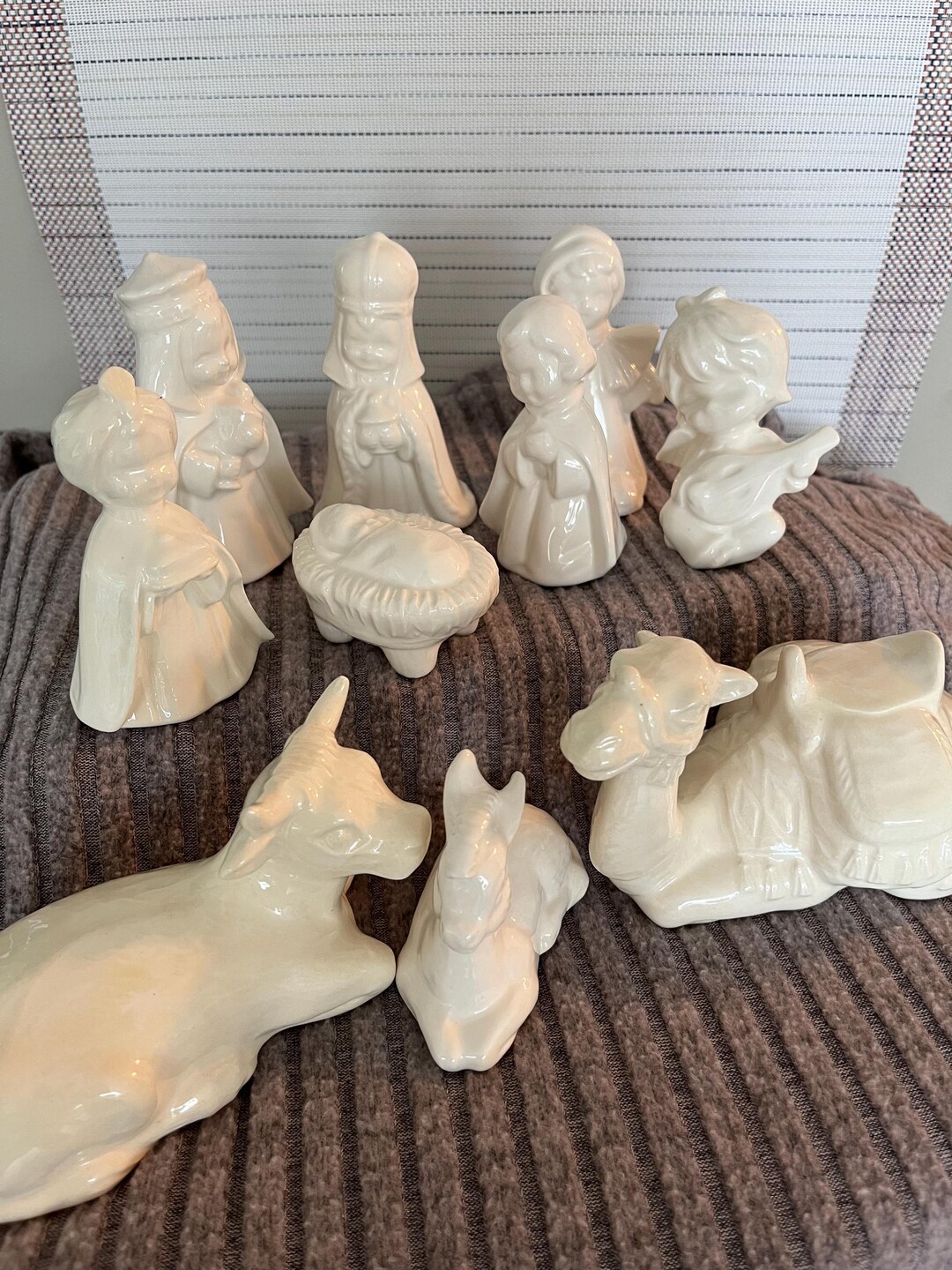 10 PIECE NATIVITY Set-white Collection - Etsy