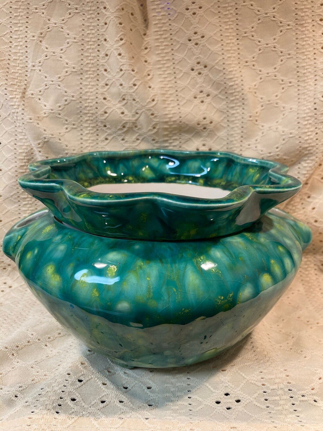 LARGE Ceramic African Violet Planter - Etsy