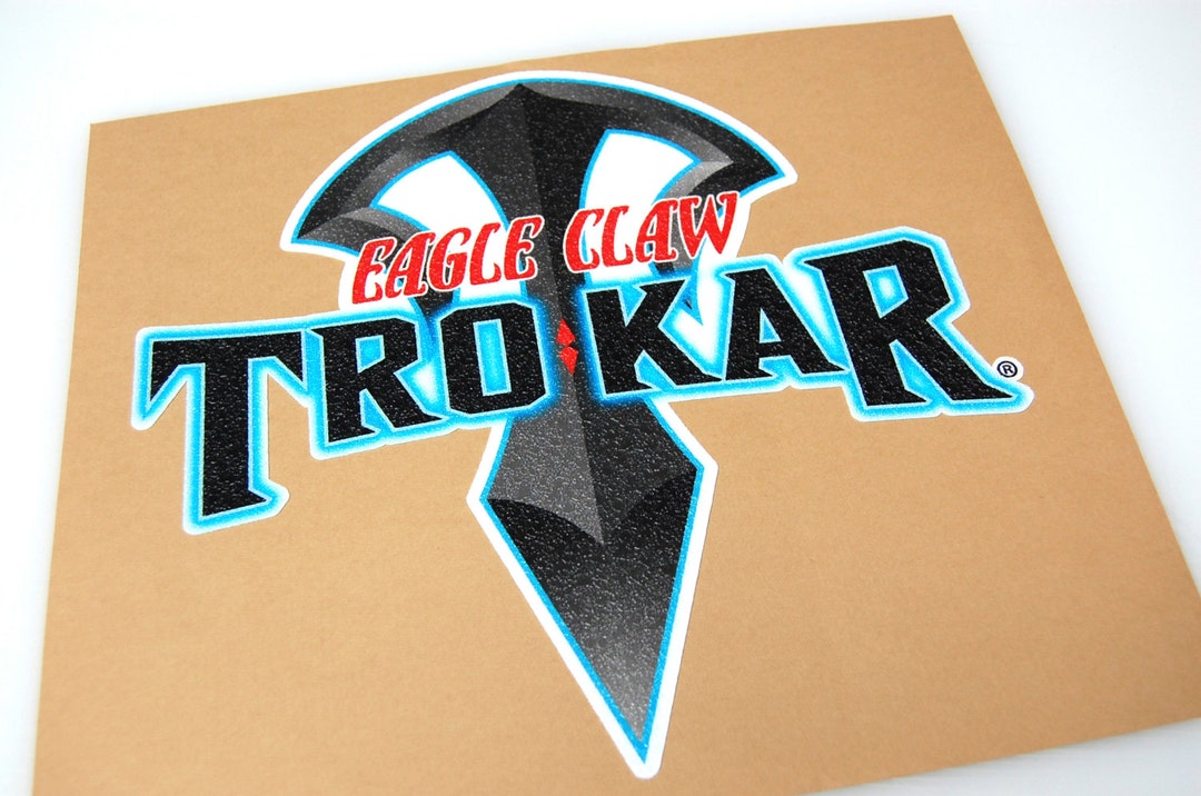 Eagle Claw Trokar Bass Boat Carpet Graphic Decal Logo - Etsy
