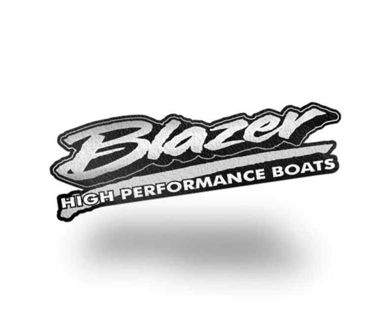 Blazer Boats Bass Boat Carpet Graphic Decal Logo | Etsy