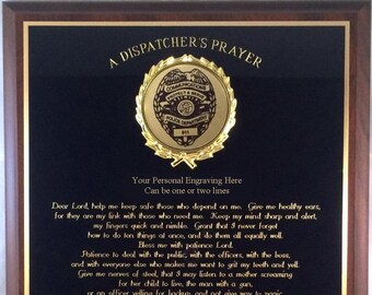 Fire Dispatcher Plaque - Etsy