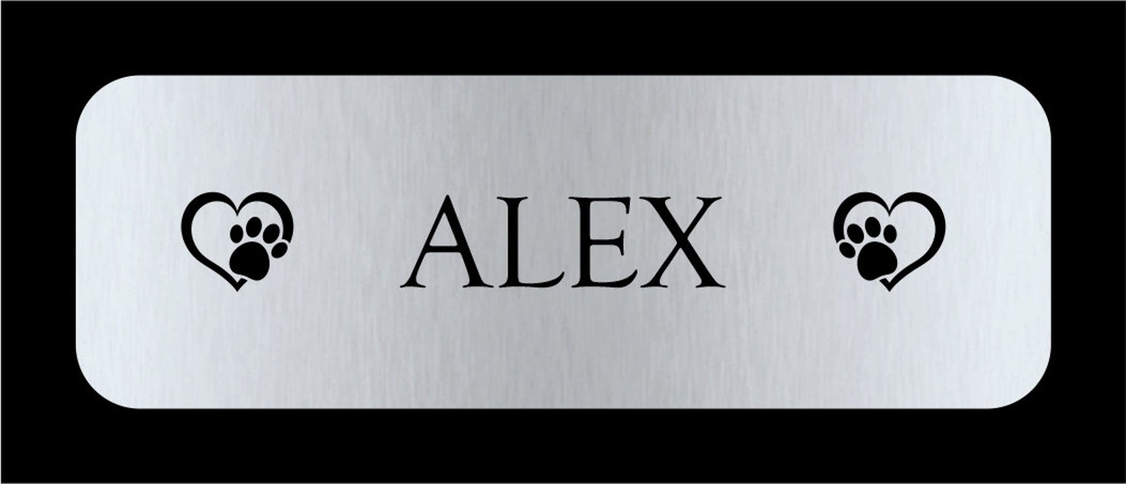 1x3 Custom Personalized Gold or Silver Aluminum - Etsy