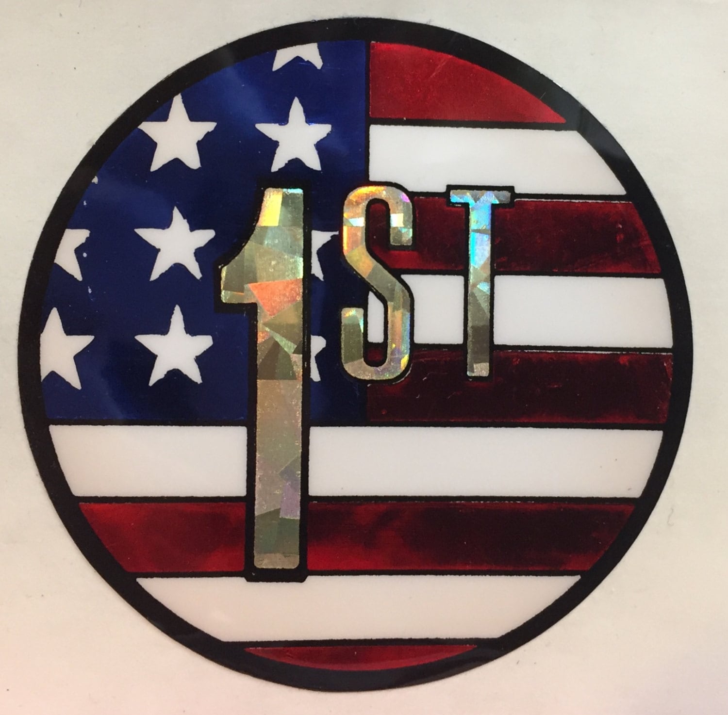 Lot of Two 2 2 Inch / 1st Place / US Flag Hologram Mylar | Etsy