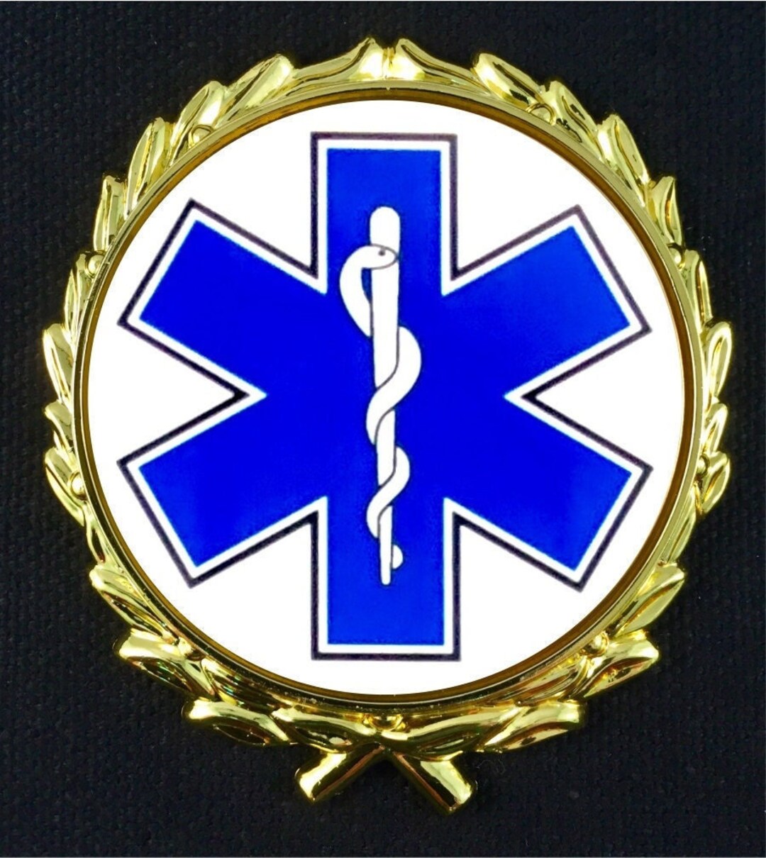 Star of Life Insignia Emblem 2 Inch EMT EMS Paramedic Star for Mounting ...