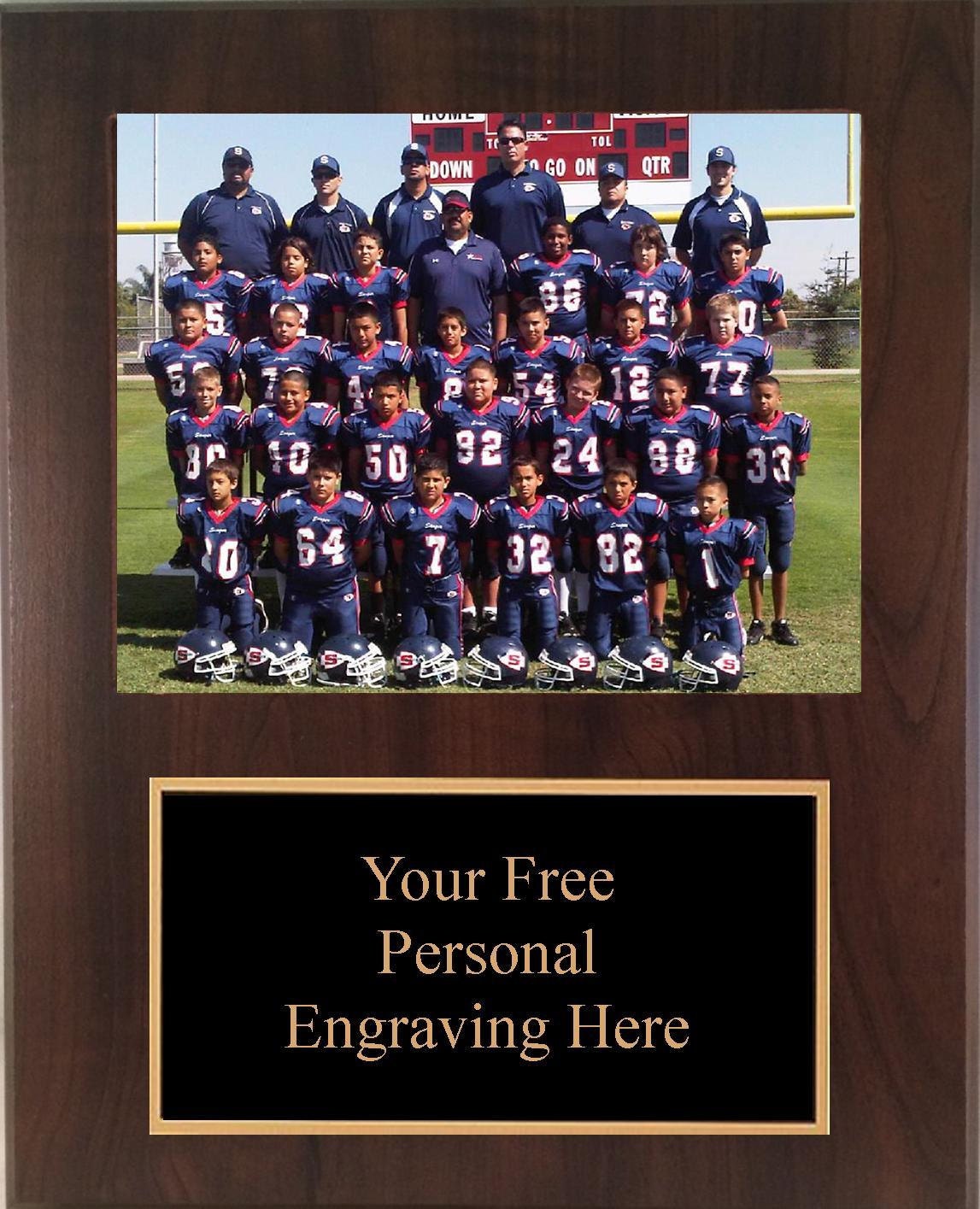 Personalized 9x12 Coach / Sponser Team Photo Plaque | Etsy