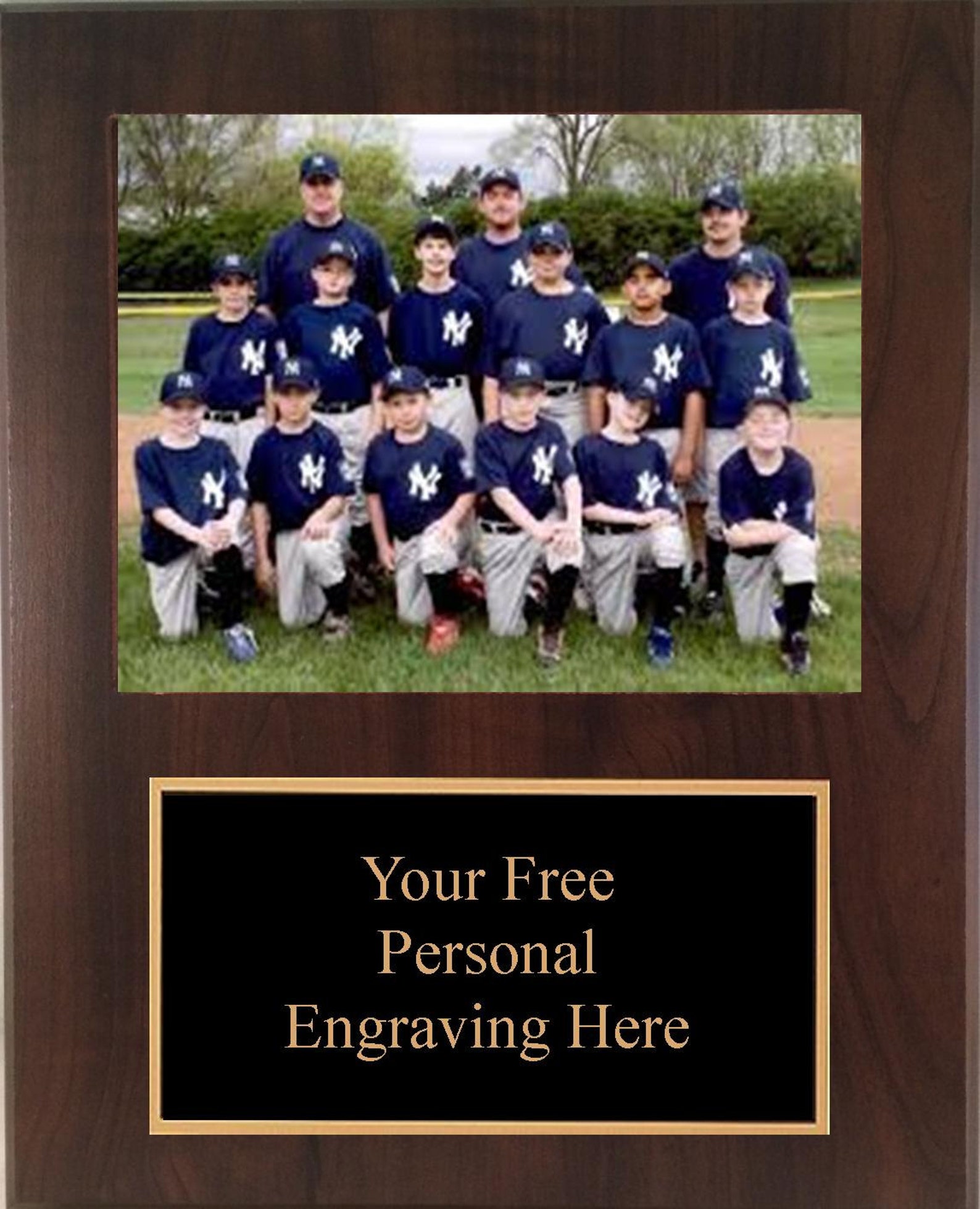 Personalized 9x12 Coach / Sponser Team Photo Plaque - Etsy
