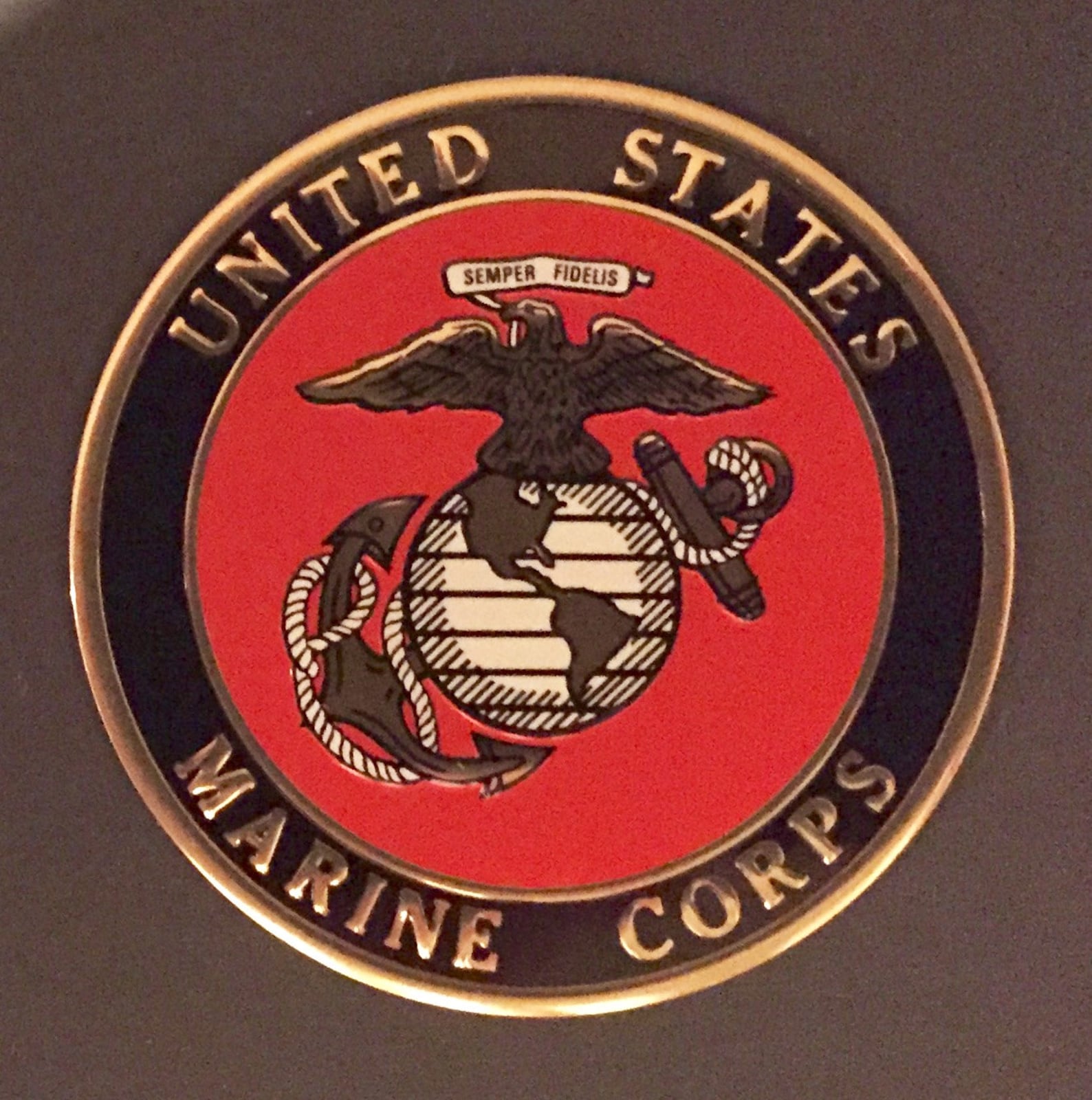 Usmc Military United States Marine Corps Emblem Insignia Etsy