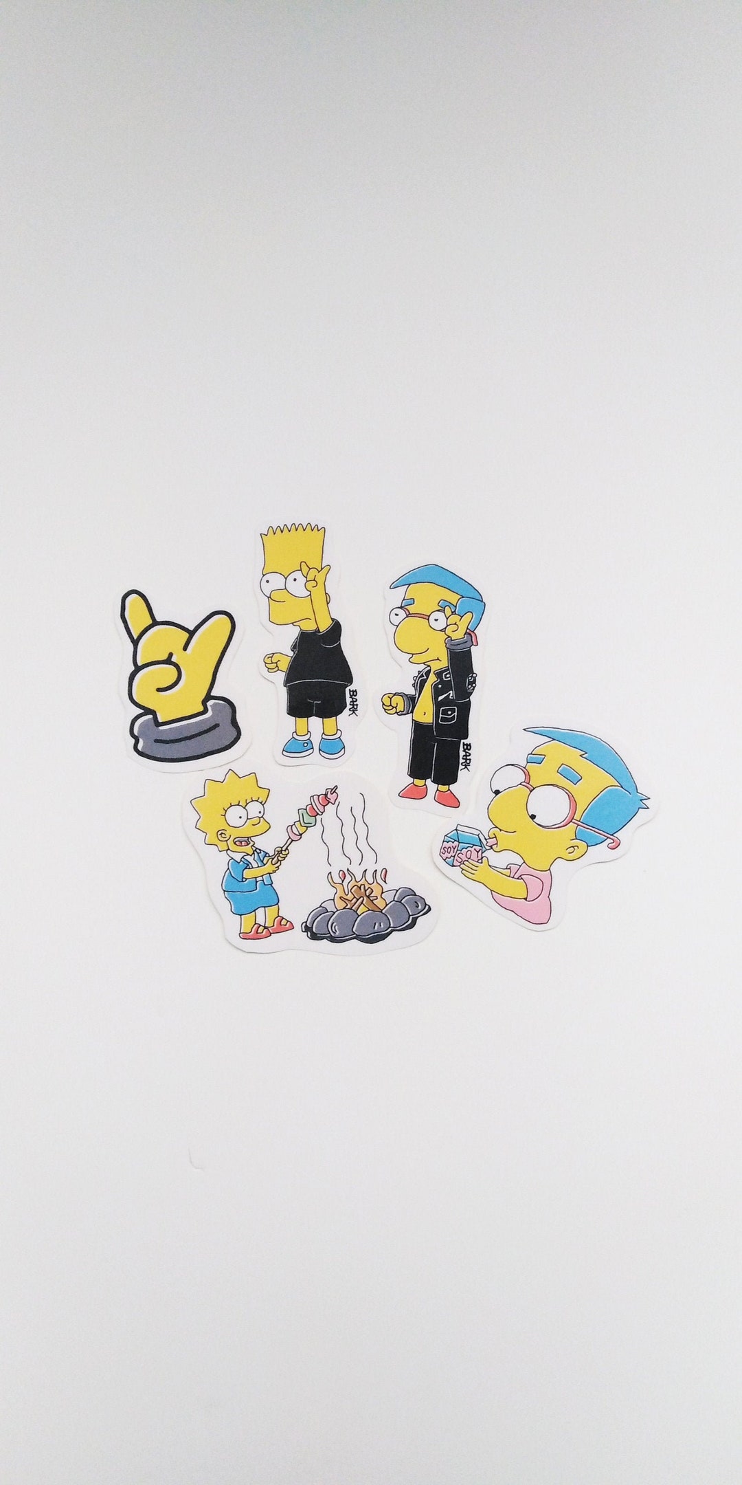 Simpsons Sticker Pack Lisa Simpson Metal Metal Simpsons - Etsy