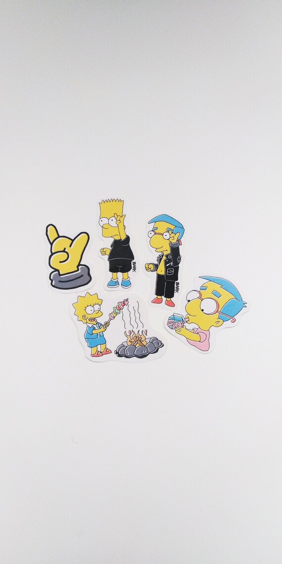 Prints Digital Prints Art & Collectibles Bart The Simpsons Milhouse ...