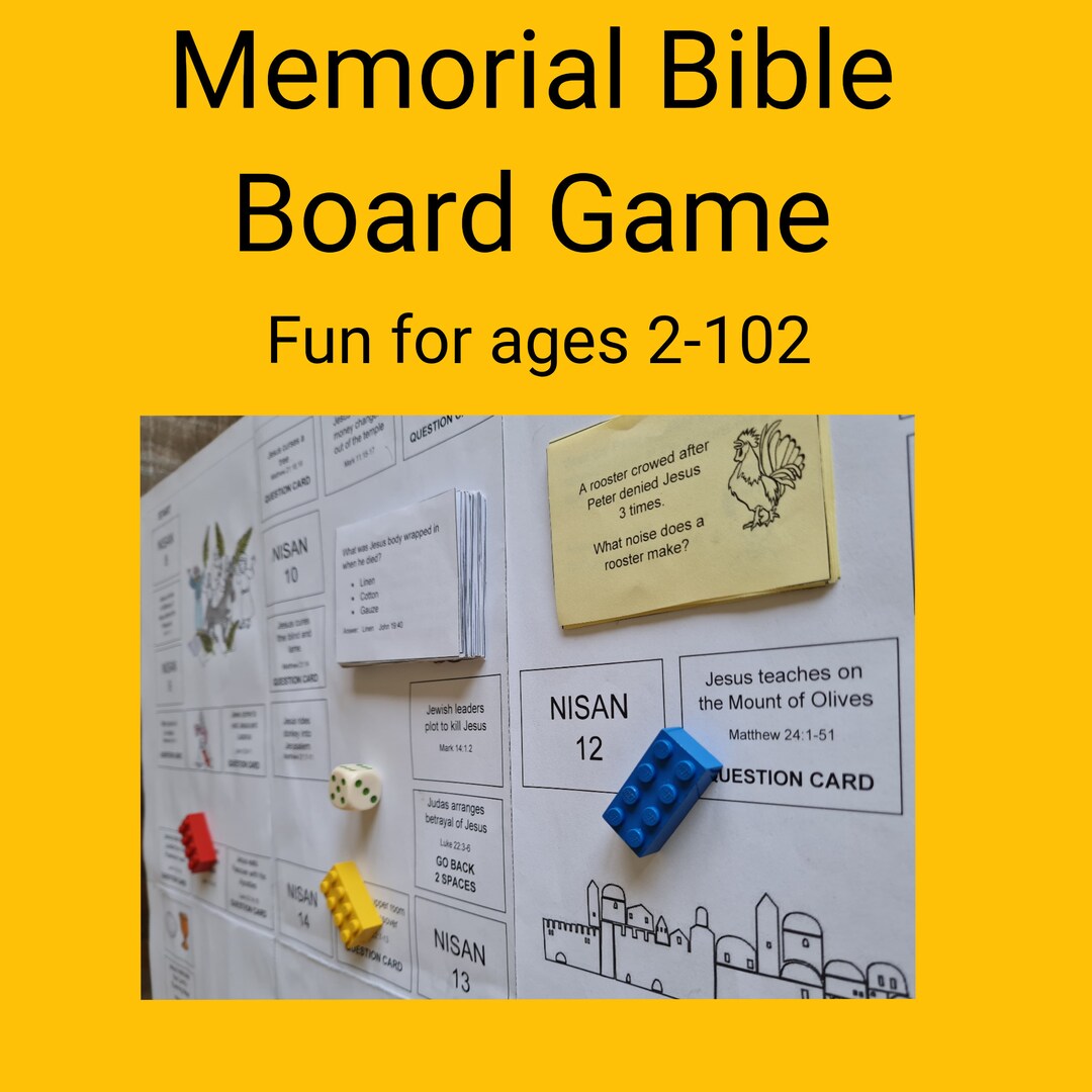 Memorial JW Bible Board Game - Etsy