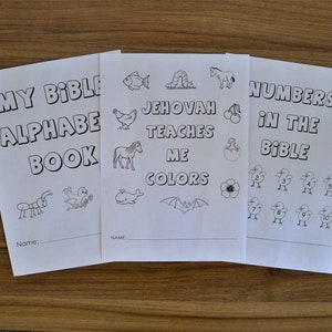 JW Kids Bible ABC 123 & COLORS Worksheets/book for Children | Etsy