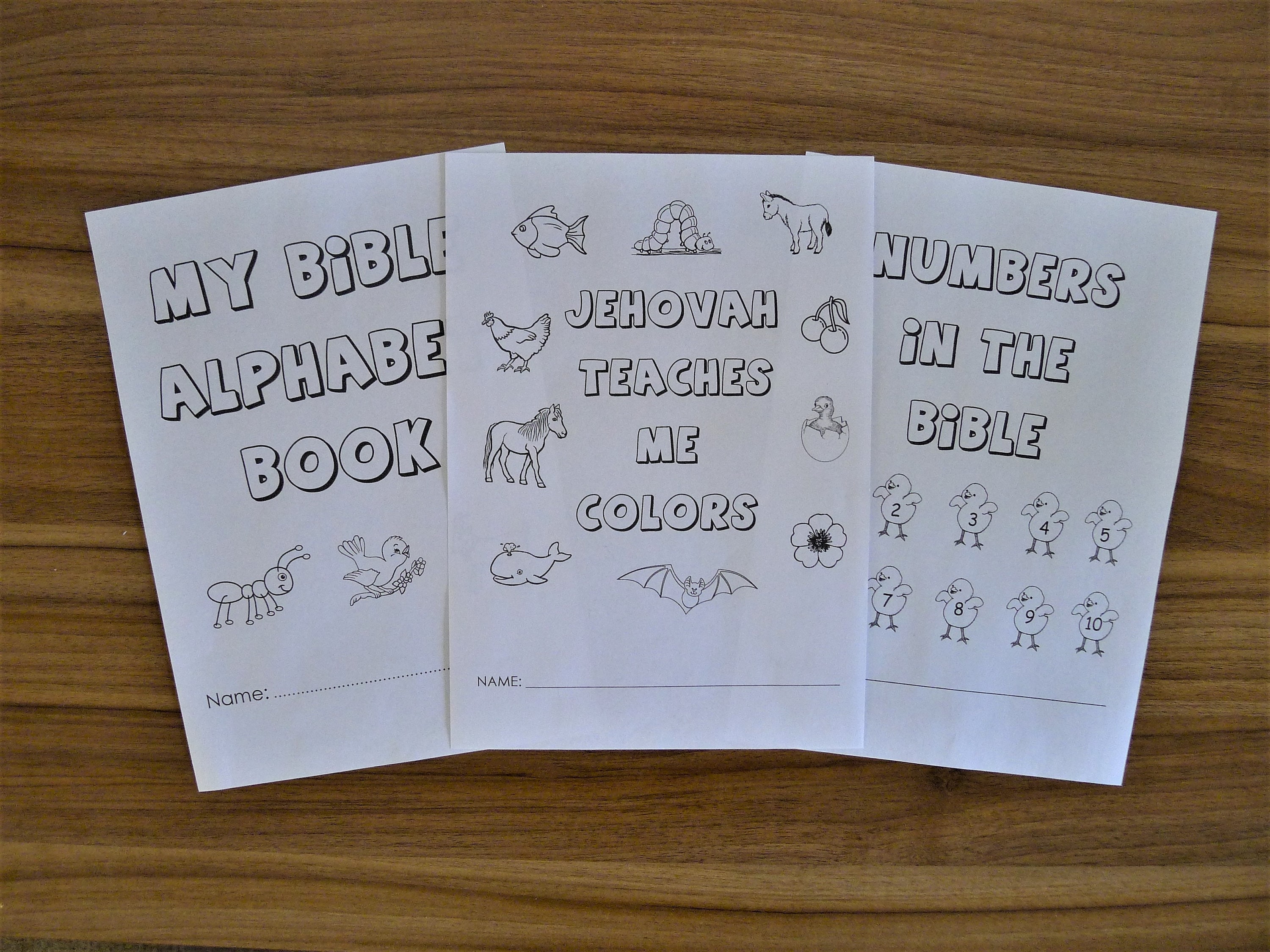 JW Kids Bible ABC 123 & COLORS Worksheets/book for Children | Etsy