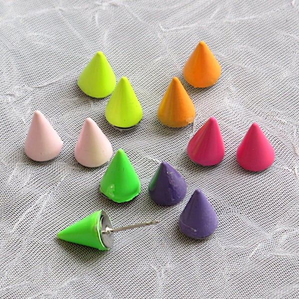 Green Neon Studs - Etsy