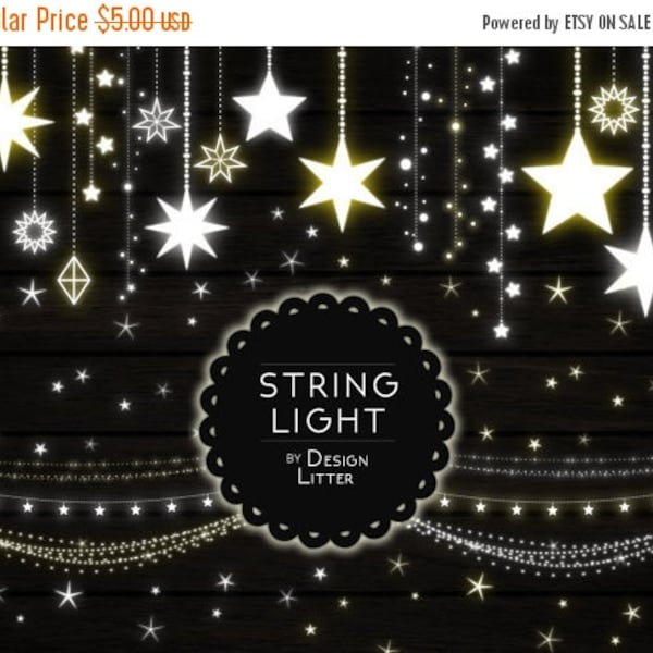Fairy Lights Clipart - Etsy
