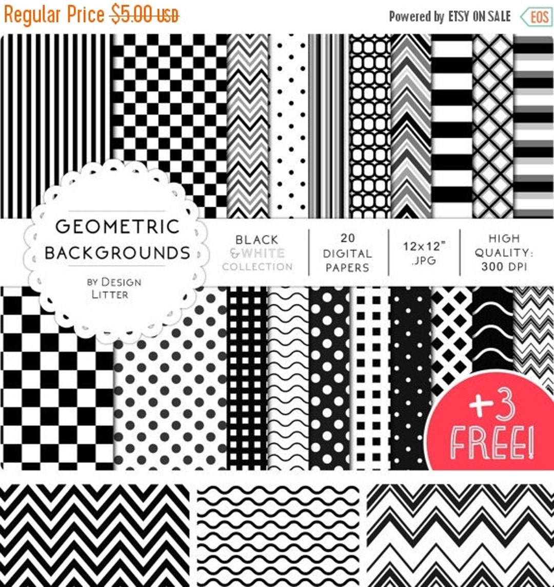 80% Until New Year - 50 Percent OFF SALE · Black and White Digital ...