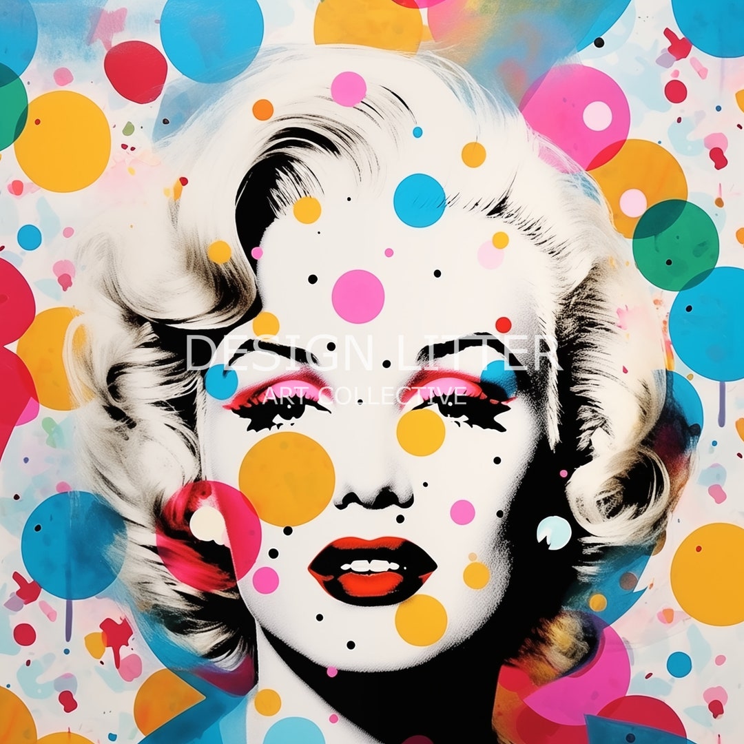 Elegant Marilyn Monroe Wallpaper Vibrant Symmetrical Pattern, Timeless ...