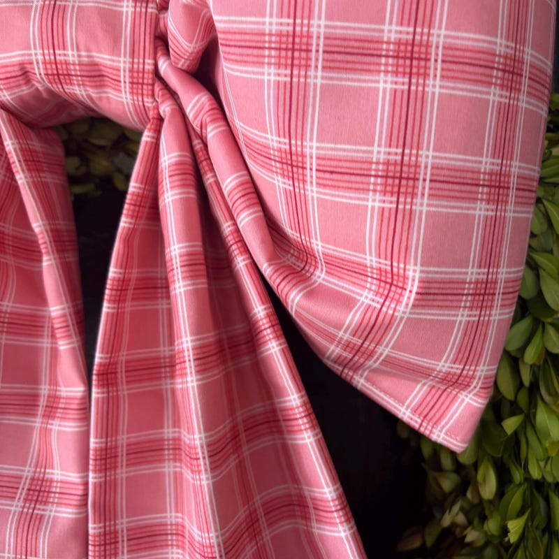 Pink Plaid Fabric - Etsy