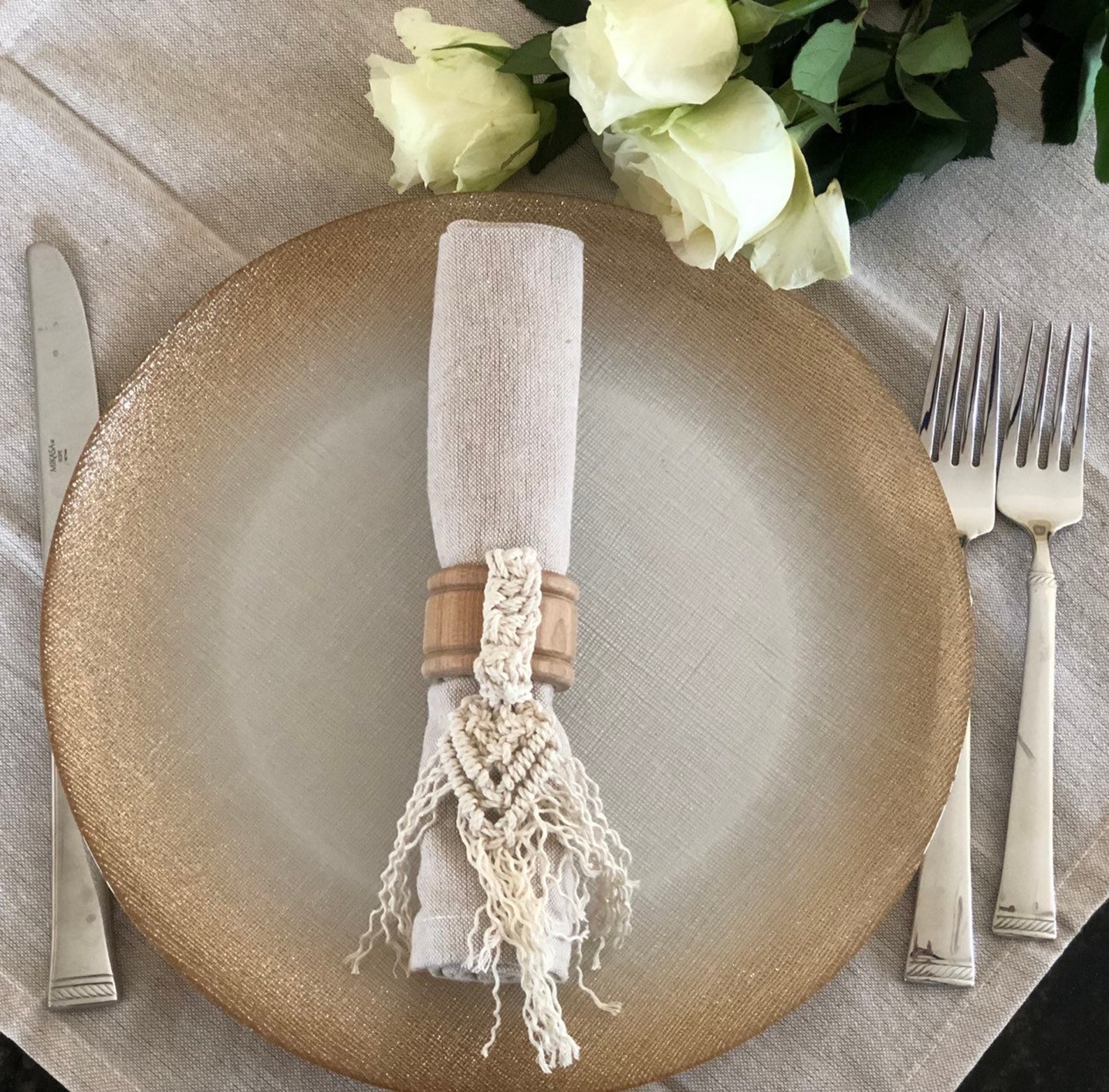 Macrame Unique Napkin Rings Set of 8 - Etsy