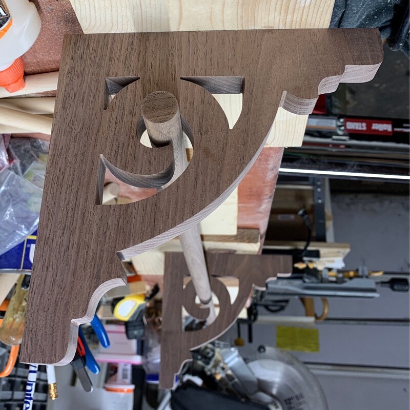 Wood Shelf Bracket Scroll - Etsy