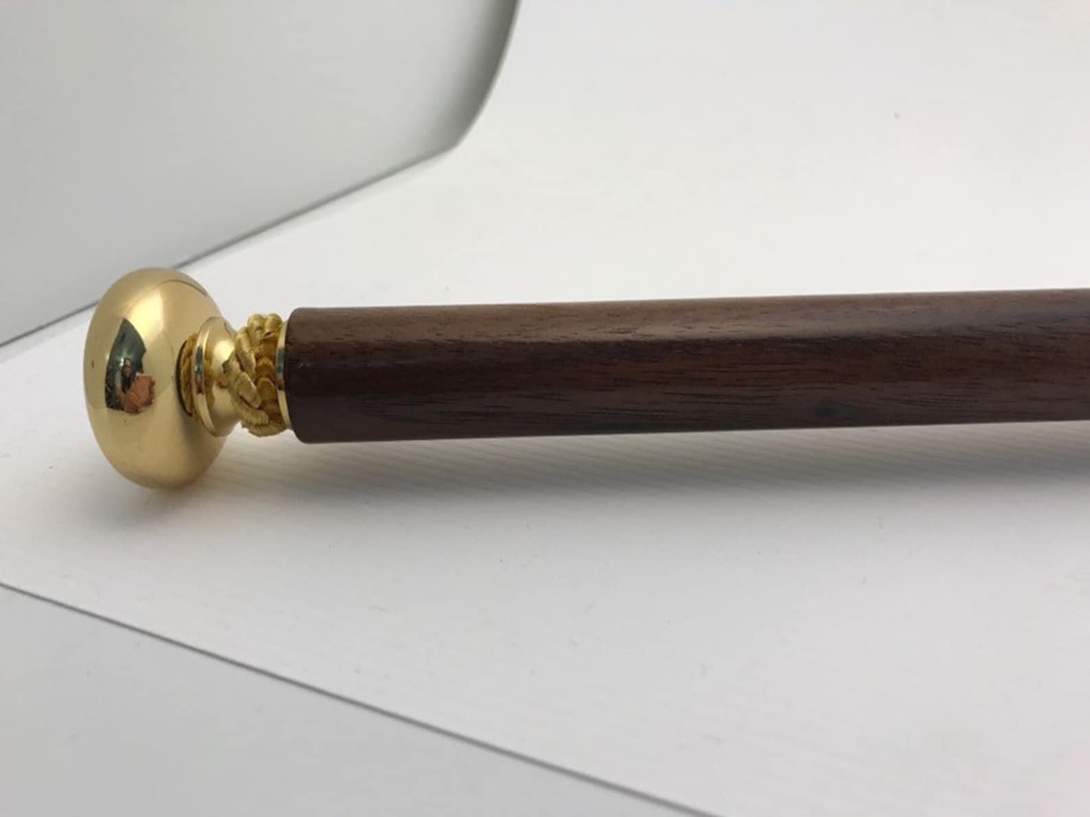 30"-48" Walnut Wood Hanging Rod for Embroidery, Quilt, Tapestry, Banner ...