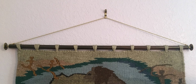 29 48 Painted Hanging Rod for Quilt Tapestry - Etsy