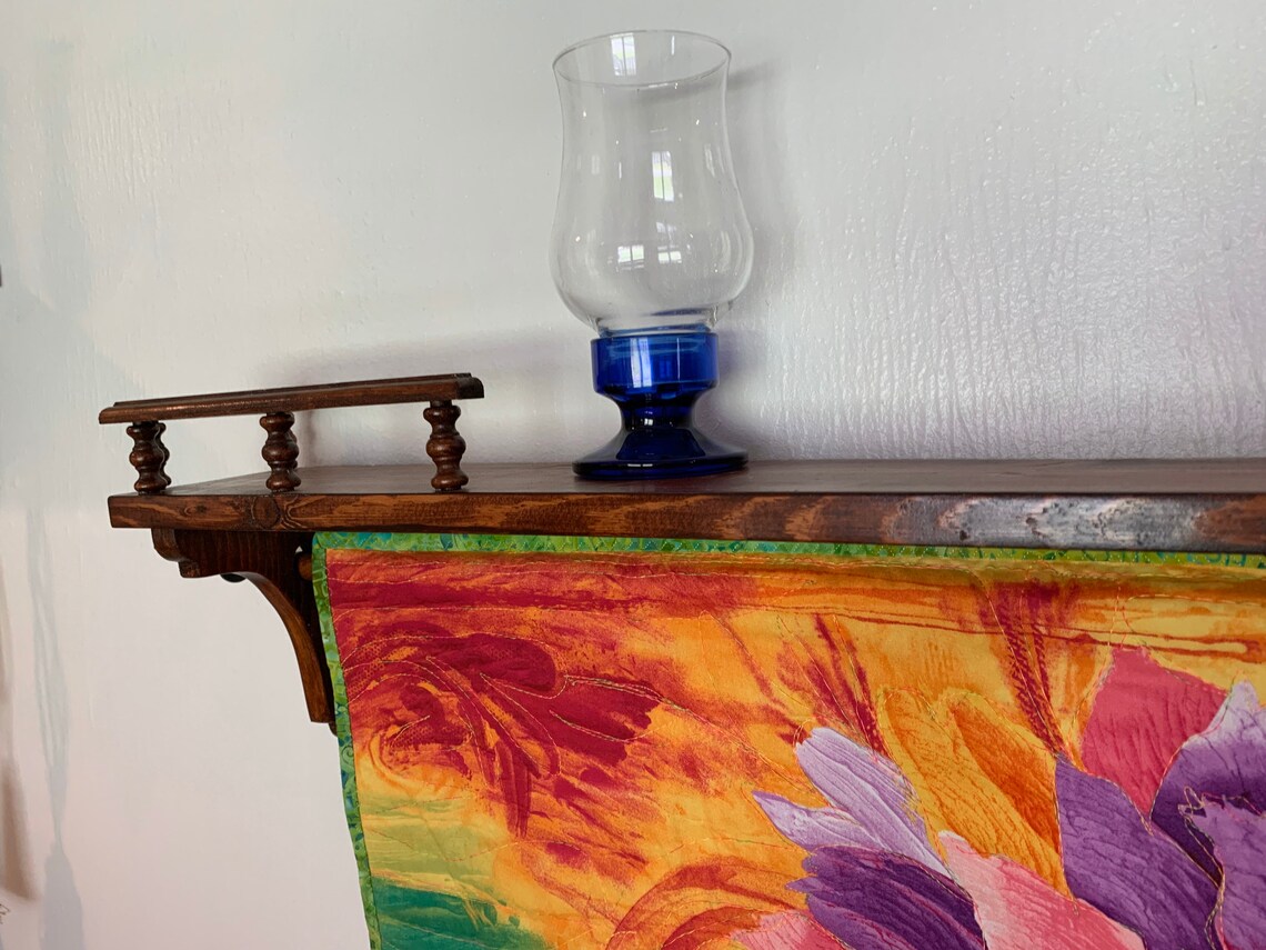 Custom Quilt/banner Display Shelf Half Railed 32 - Etsy