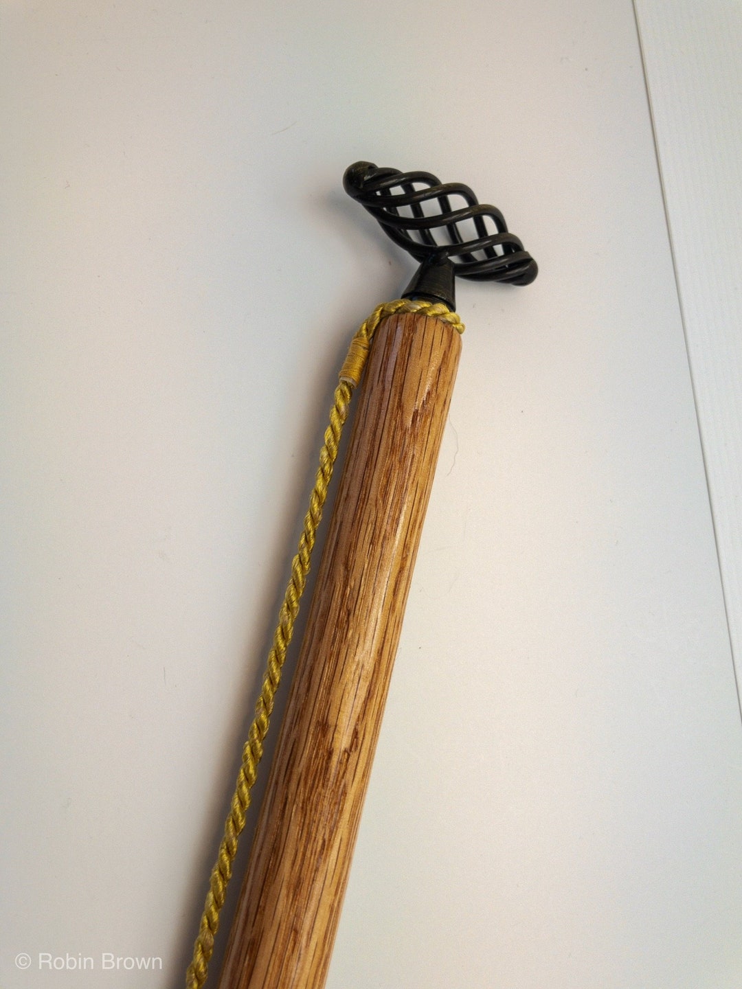 1" X 15"-36" Oak Wood Hanging Rod for Embroidery, Quilt, Tapestry ...