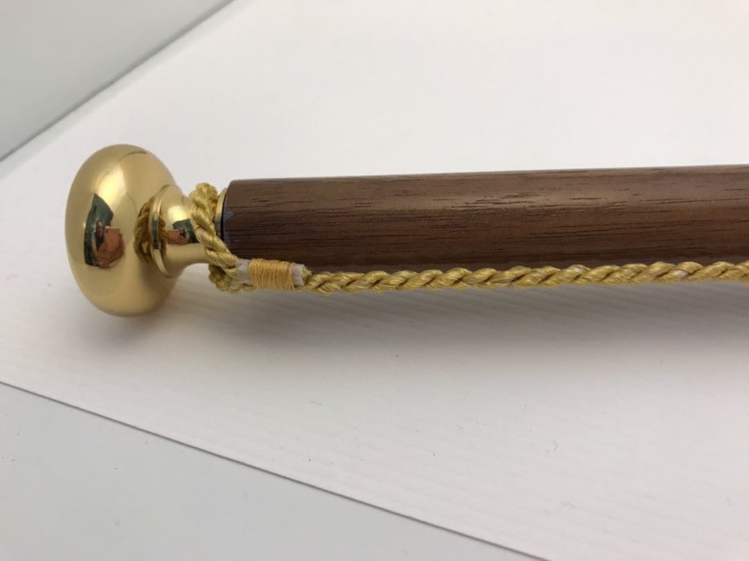 15" - 29" Walnut Wood 3/4" Hanging Rod for Embroidery, Quilt, Tapestry ...