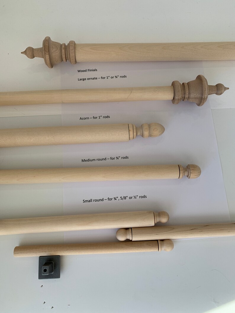 617 Stained Wooden Hanging Rod for Scarf | Etsy