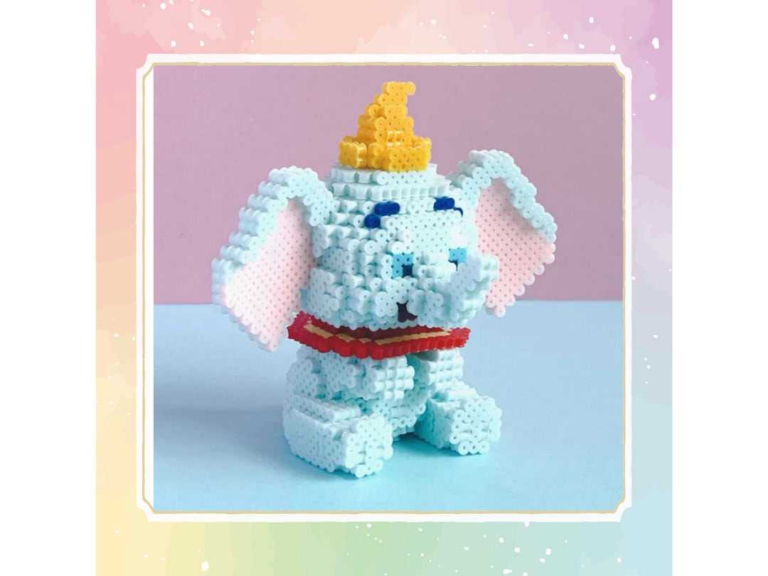 3D Perler Kit Set Dumbo With Tutorial perler Beads/hama - Etsy
