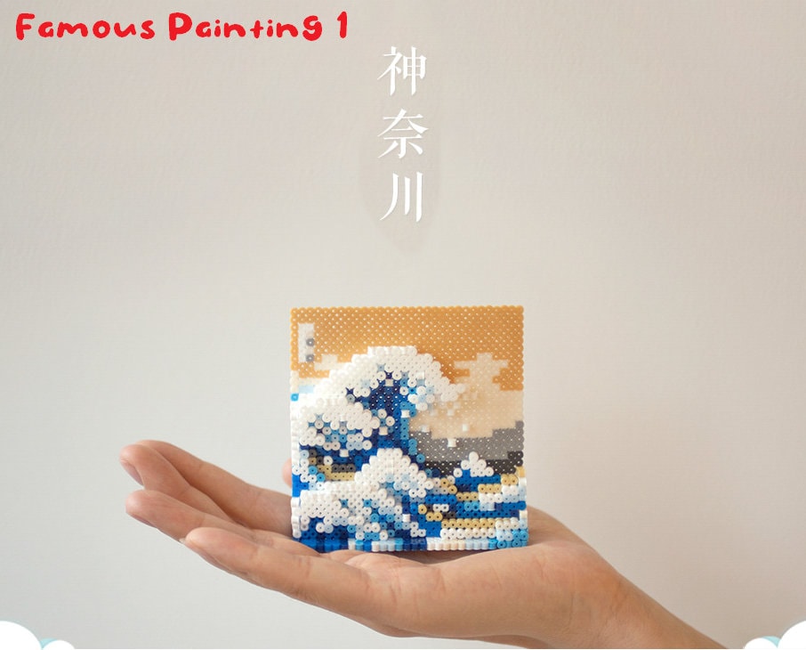 3D Perler Kit Set - Famous Painting With Tutorial (perler Beads/hama ...