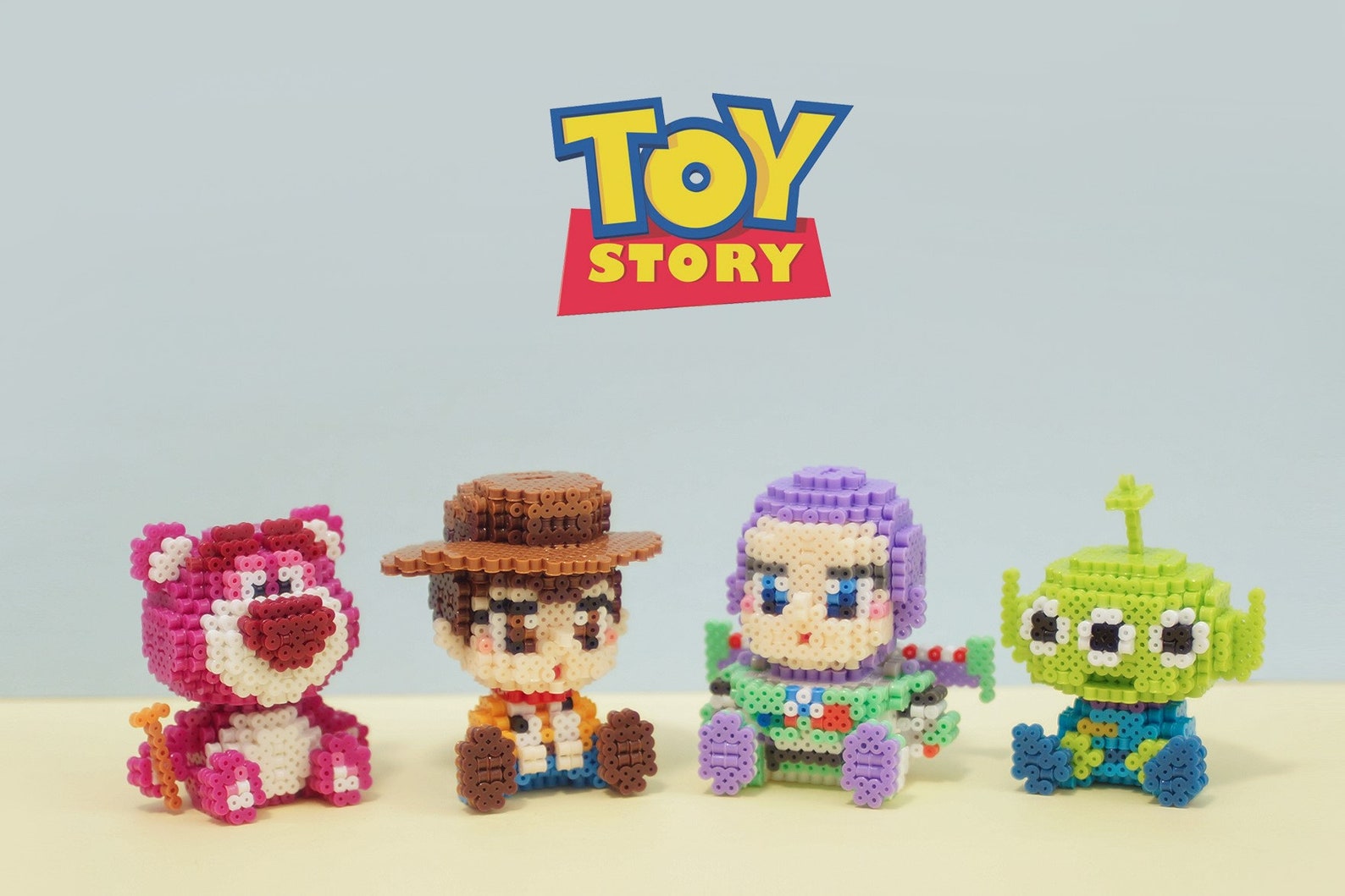 3D Perler Kit Set - Toy Story With Tutorial (alien/lotso/woody/buzz ...