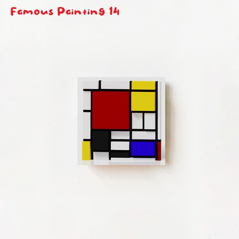 3D Perler Kit Set - Famous Painting With Tutorial (perler Beads/hama ...