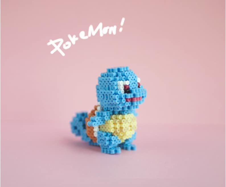 3D Perler Kit Set Pokémon With Tutorial pikachu/squirtle/bulbasaur ...