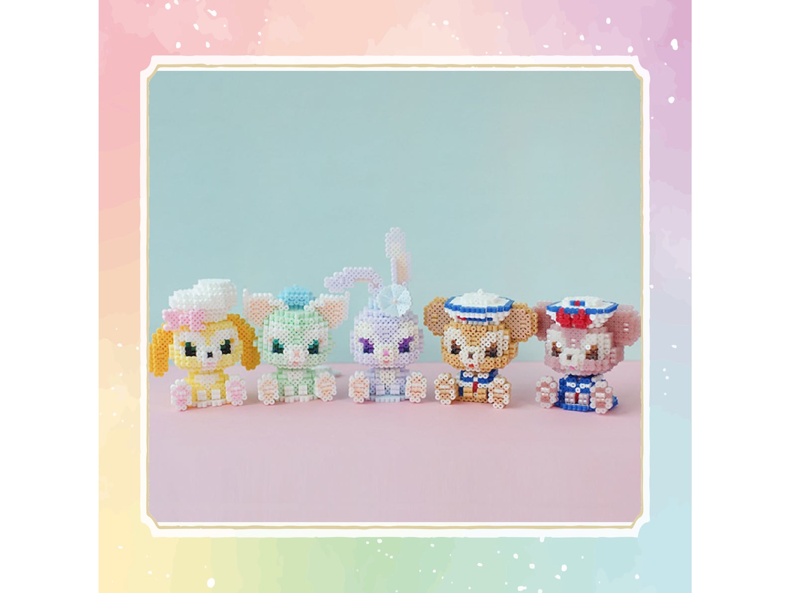 3D Perler Kit Set - Duffy and Friends With Tutorial (perler Beads/hama ...