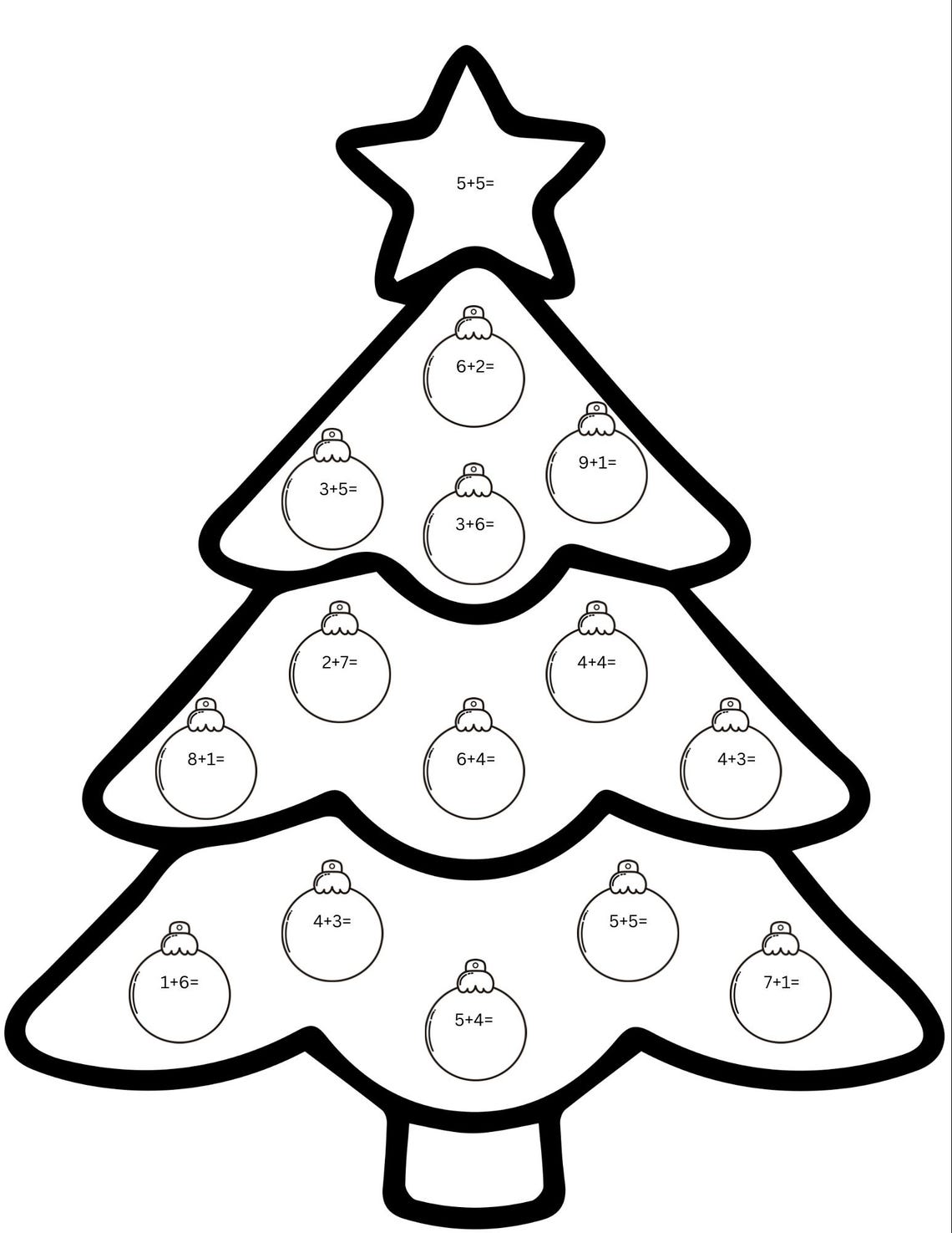 Holiday Addition Worksheet | Christmas Math Printable for Elementary ...