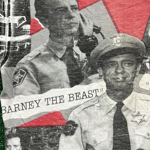 Vintage AOP Barney Fife The Beast Fast Gun Graphic T-… - Gem
