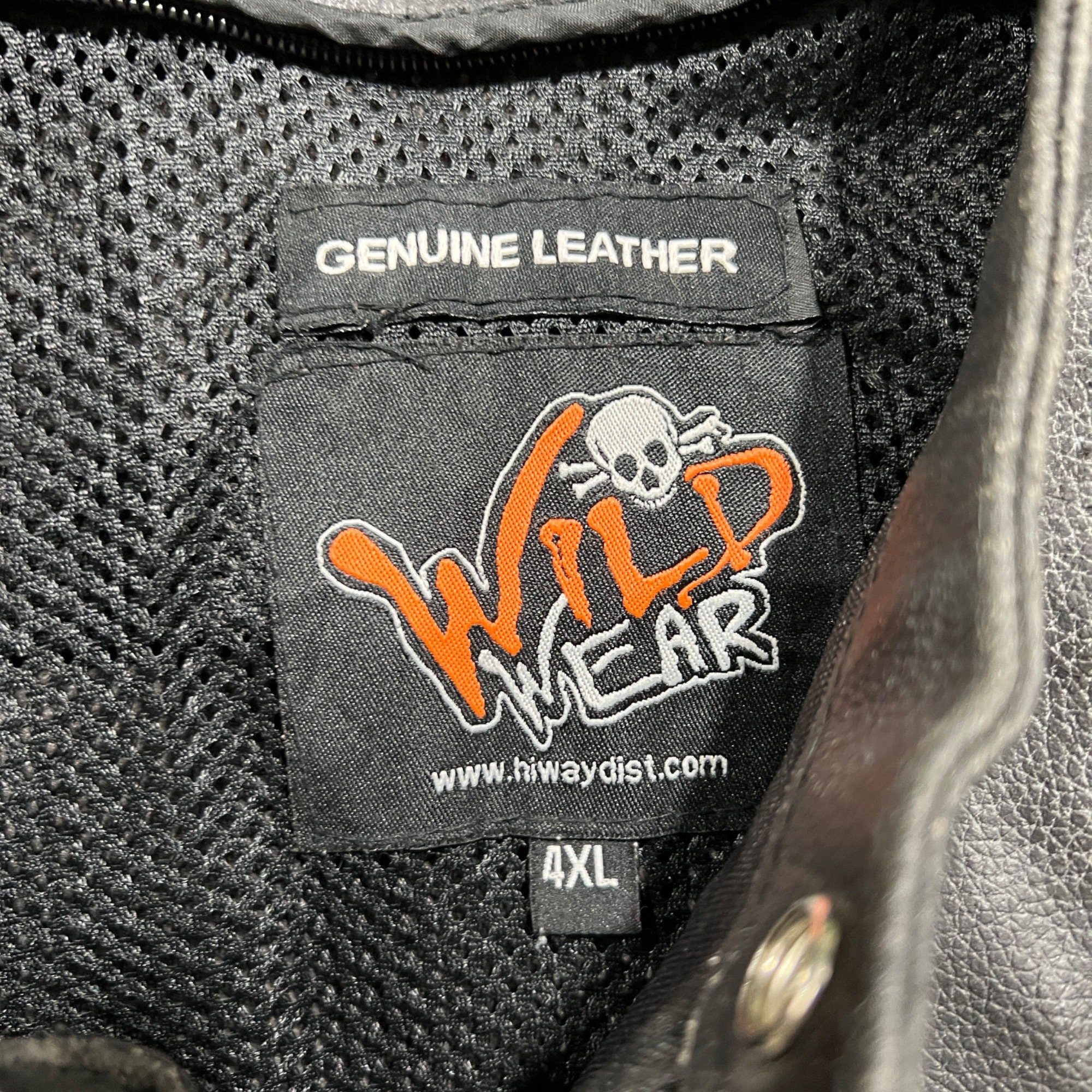 Vintage Wild Wear Leather Motorcycle Jacket Size 4XL - Etsy