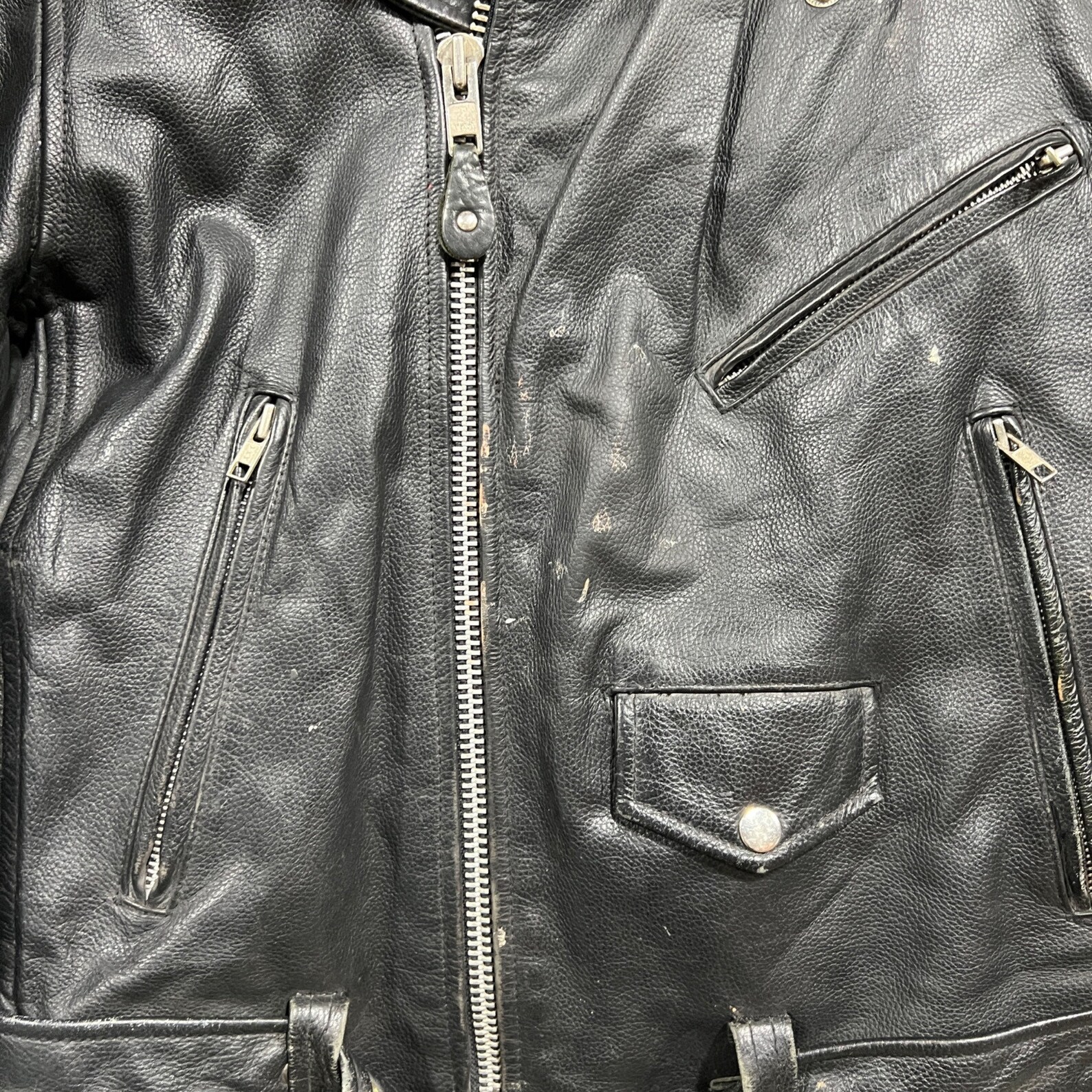 Vintage Interstate Leather Jacket Size Medium - Etsy