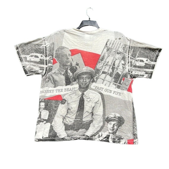 Vintage AOP Barney Fife The Beast Fast Gun Graphic T-… - Gem