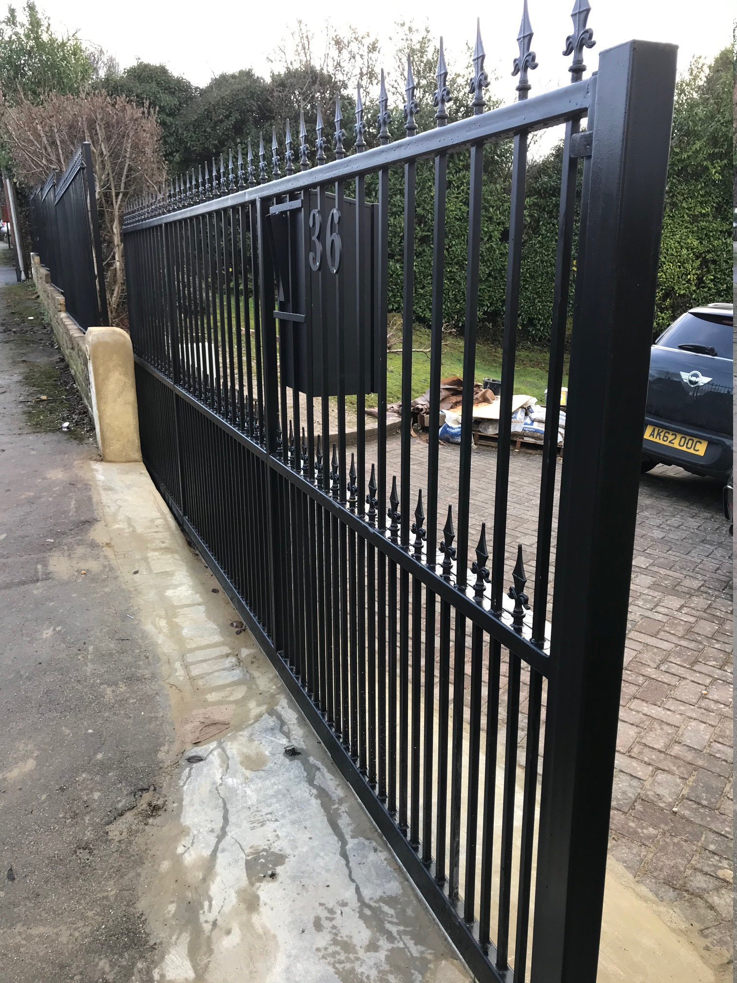 Driveway Metal Gate , Double Sided , Sliding Gate , Made to Order - Etsy UK